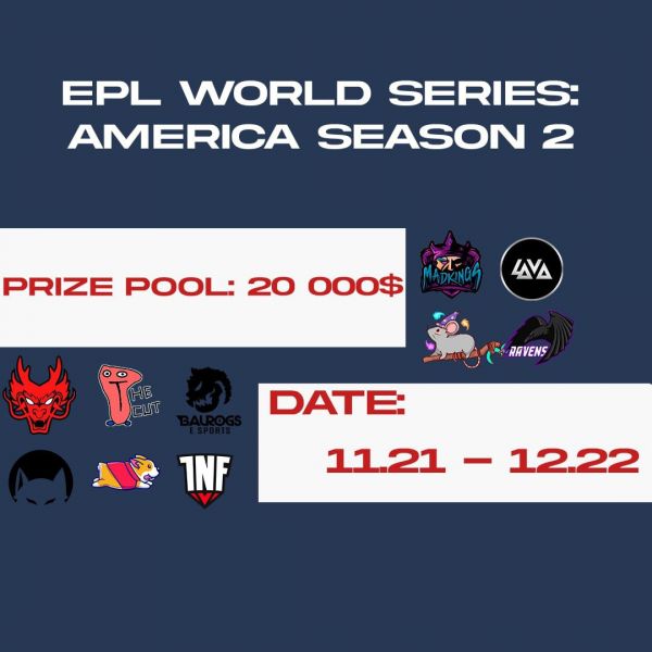Infamous, Hokori и Team DogChamp выступят на EPL World Series: America S2